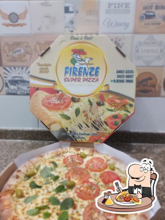 Menu at Firenze super pizza delivery restaurant, Piracicaba
