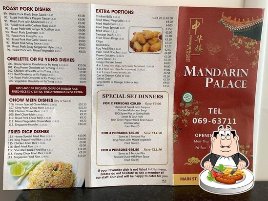 Mandarin Palace, Rathkeale - Restaurant menu, prices and reviews