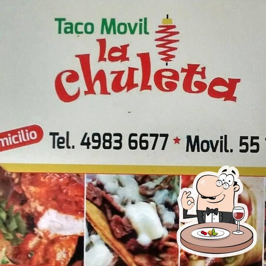 Menu at Taco Movil La Chuleta, Mexico City