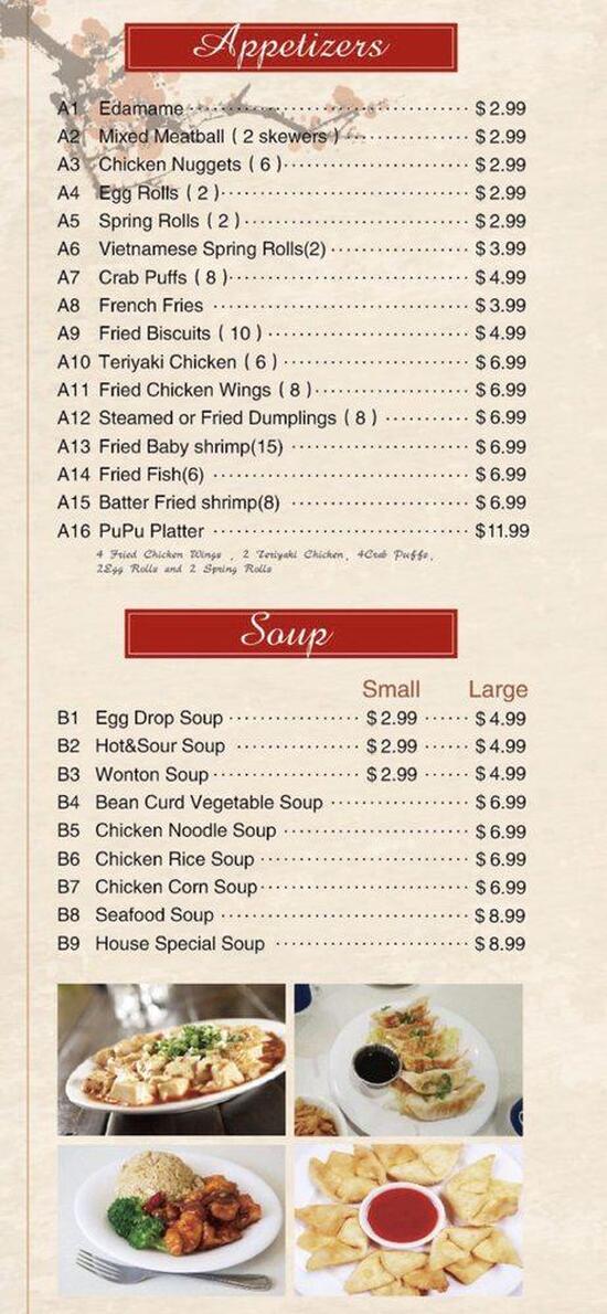 Menu at Tasty Buffet Restaurant, Floresville
