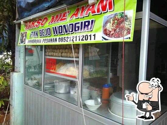Menu at Bakso Mie Ayam Pak Bejo Wonogiri restaurant, Bekasi Regency