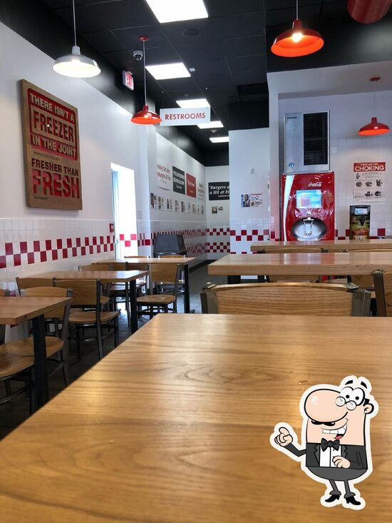 Menu at Five Guys fast food, Selden, 202 Independence Plaza