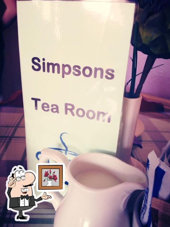 Menu at Simpsons Tea Room cafe, Peterhead