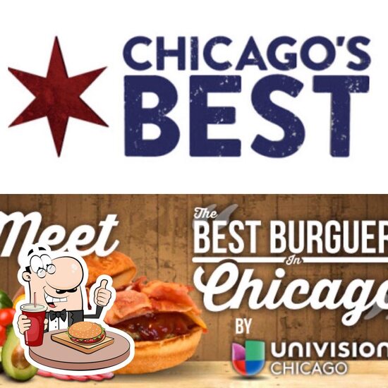 Menu at Manzo's Burger restaurant, Chicago