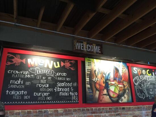 Menu at The Crawfish House pub & bar, Ocean Springs