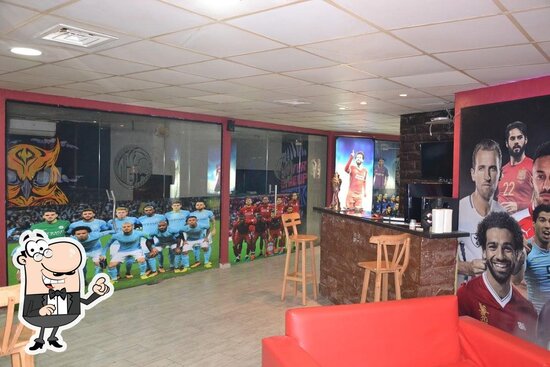 Menu at 50/50 playstation cafe, Egypt