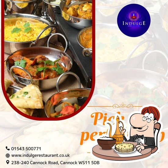 Menu at Indulge restaurant, Cannock