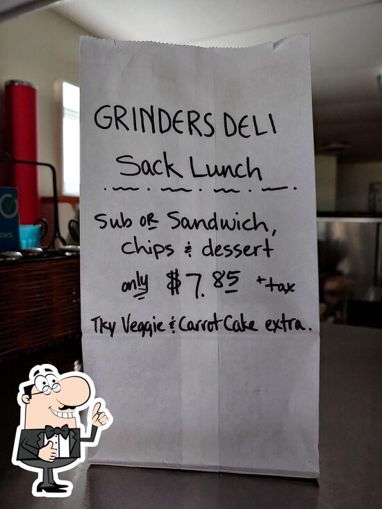 Menu at Grinder's Deli, Austin