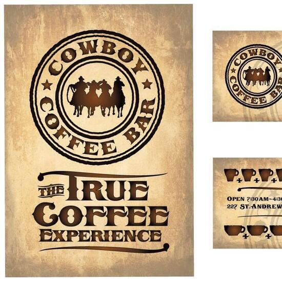 Menu at Cowboy Coffee Bar, Canada