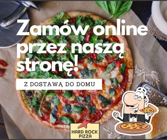 Menu at Hard Rock Pizza restaurant, Poland