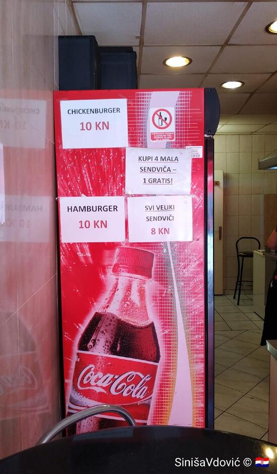 Menu at Fast Food "Joker" Vinkovci, Vinkovci