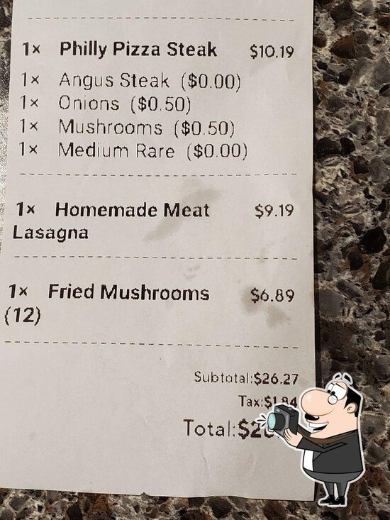 Carta de pizzería Westshore Pizza, Trinity, Little Rd