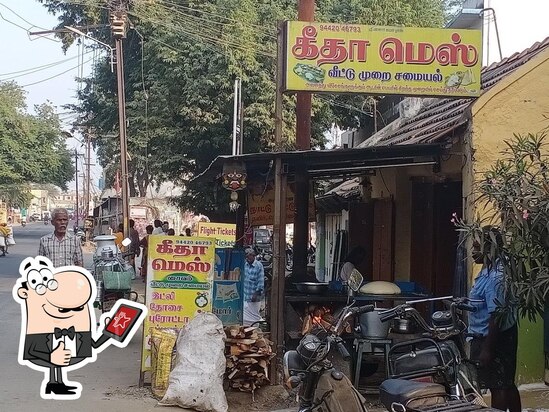 Menu at Geetha Mess, Sathyamangalam