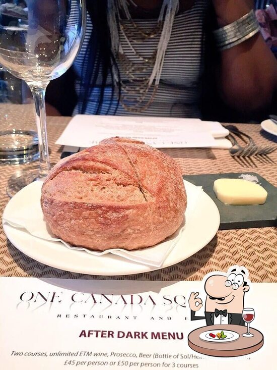 One Canada Square Restaurant and Bar, London - Restaurant menu, prices ...