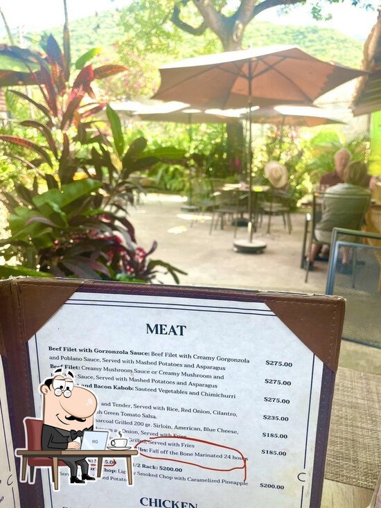 Menu at Gosha's Restaurant, Ajijic