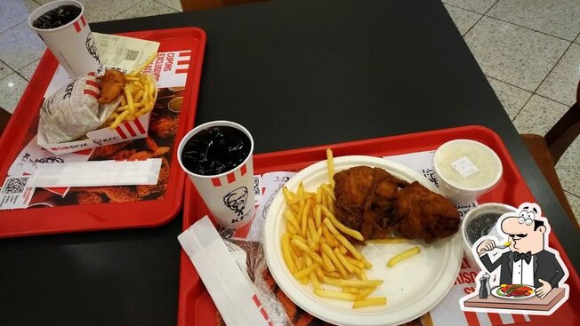 Menu em KFC restaurante, Porto Alegre, Av. João Wallig