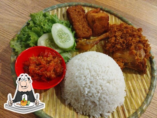 Menu at Warunk Kaki Lima restaurant, Central Jakarta