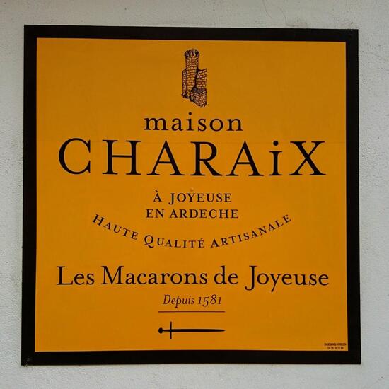 Menu at Maison Charaix, Joyeuse