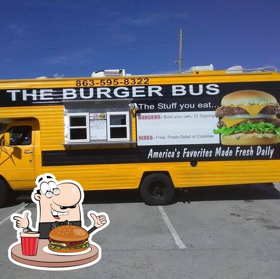 Menu at The Burger Bus restaurant, Winter Haven