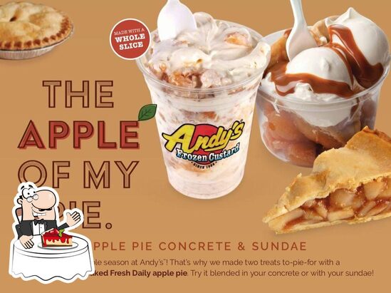 Menu at Andy's Frozen Custard desserts, Grand Prairie