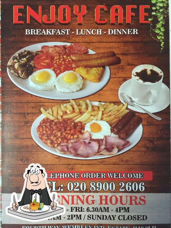 Menu at Enjoy Cafe, Wembley, Unit 1 Fourth Way