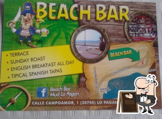 Menu at Beach Bar Mud Lo Pagan, Lo Pagan