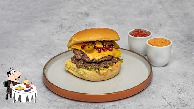 Menu at Rare Burger restaurant, London