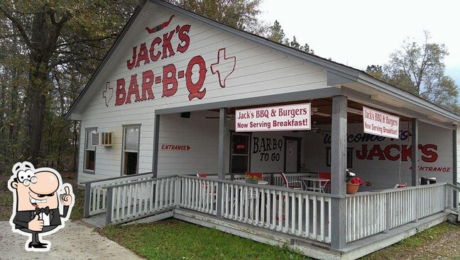 Menu at Jack's BBQ, Cut and Shoot