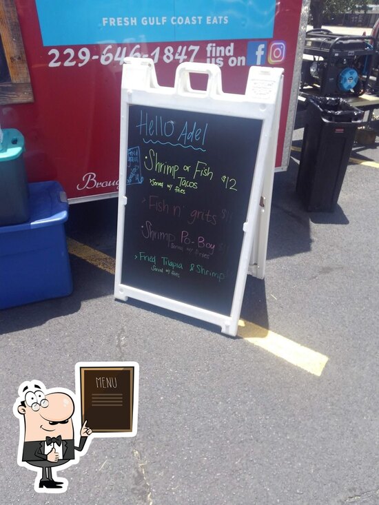 Menu at The Shrimp Box restaurant, Adel