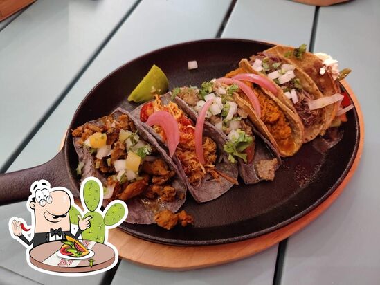Menu at Taqueria Los Güeros restaurant, Barcelona