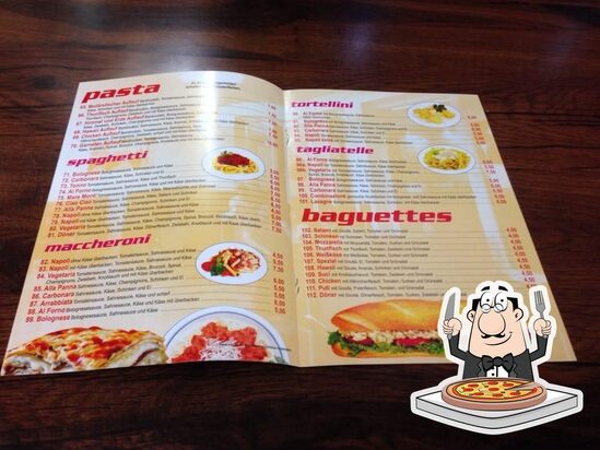 Menu au Pizza Point, Witten