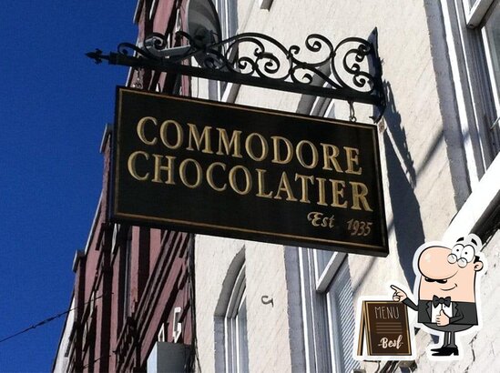 Menu at Commodore Chocolatier desserts, Newburgh