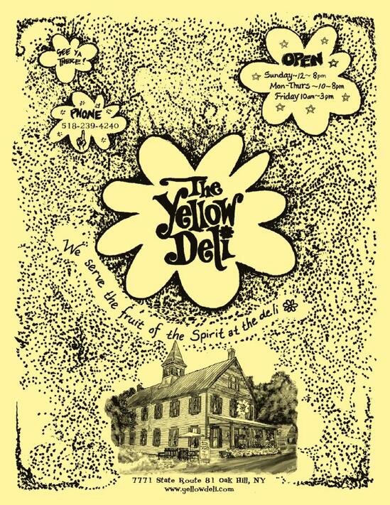 Menu at The Yellow Deli restaurant, USA, NY-81