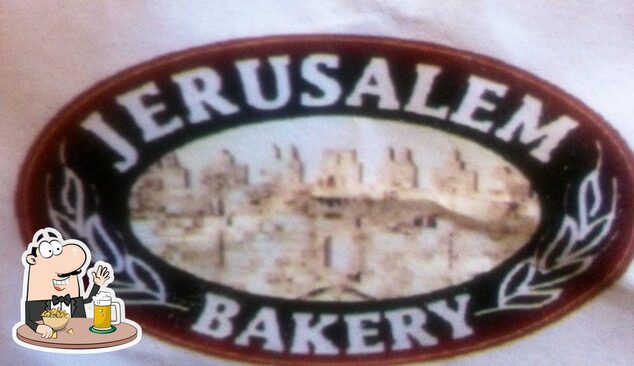 Menu at Jerusalem Bakery, Sacramento