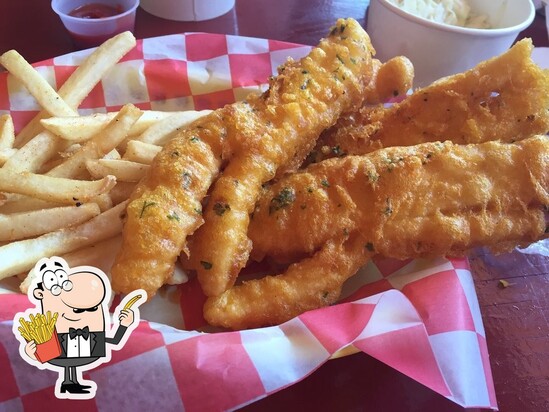 Menu at Alava's Fish-n-Chowder restaurant, Ketchikan, 420 Water St
