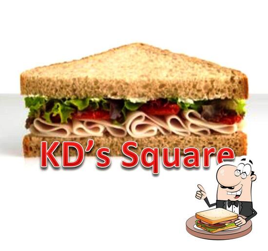 Menu at KD's Square, India