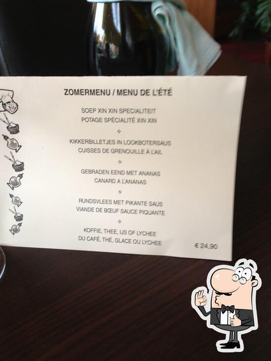 Menu au Restaurant Xin Xing, Coxyde