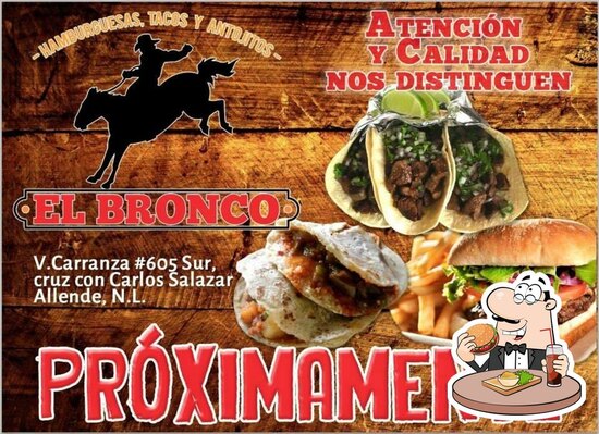 Menu at El Bronco Tacos Hamburguesas y Antojitos restaurant, Ciudad de ...