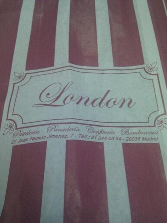 Menu at London. Pastelería, Panadería, Confitería, Bombonería, Madrid