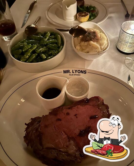 Menu at Mr. Lyons Steakhouse, Palm Springs