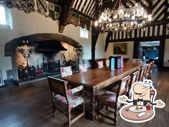 Menu at Samlesbury Hall restaurant, Samlesbury
