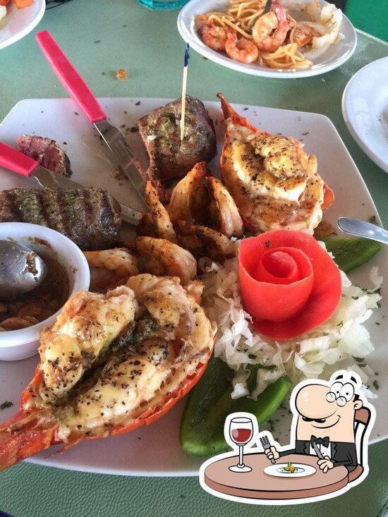 Menu at Bally Hoo restaurant, Isla Mujeres, Av. Rueda Medina S/N