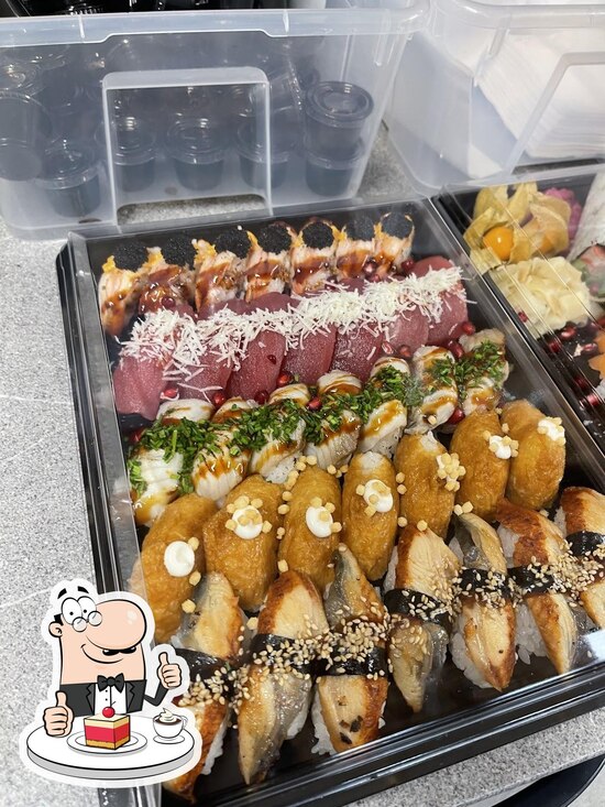 Menu at Yuki sushi restaurant, Solna