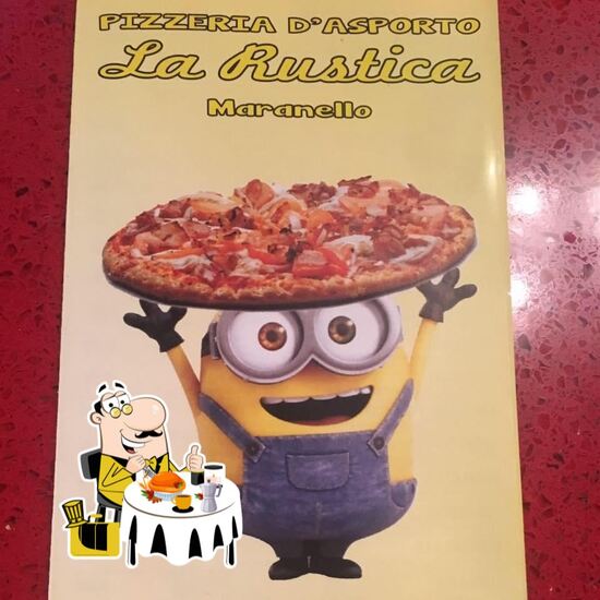 Menu au La Rustica restaurant, Maranello