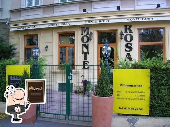Speisekarte von Monte Rosa restaurant, Wien, Herbeckstraße 78