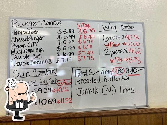 Menu at Jesse's Subs restaurant, Laurinburg