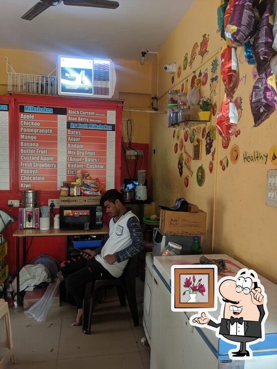 Menu at Deepu juice corner, Mysuru