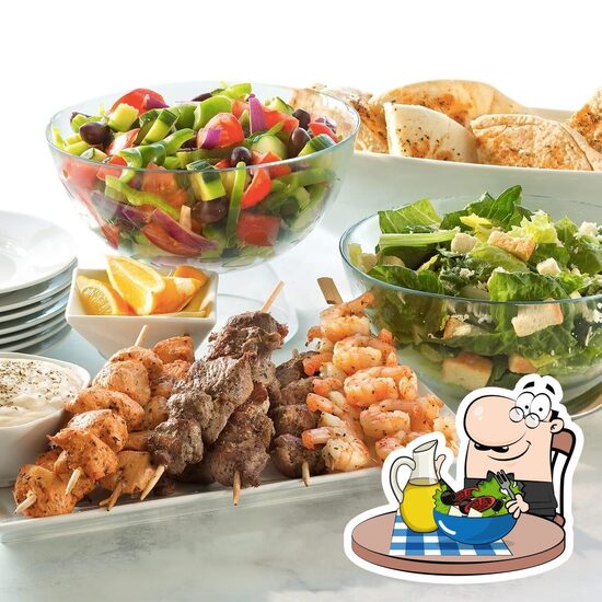 Menu at OPA! of Greece McKnight fast food, Calgary, Falsbridge Dr