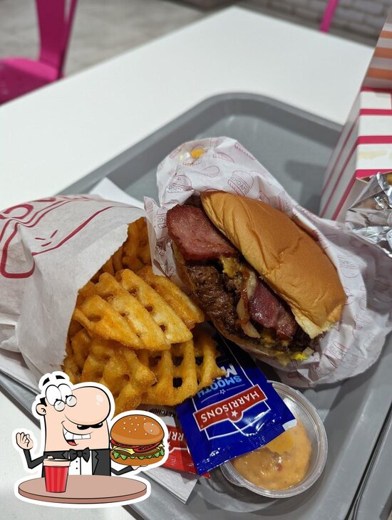 Menu at Smacks Hamburgers restaurant, London, 12 Upper Tooting Rd