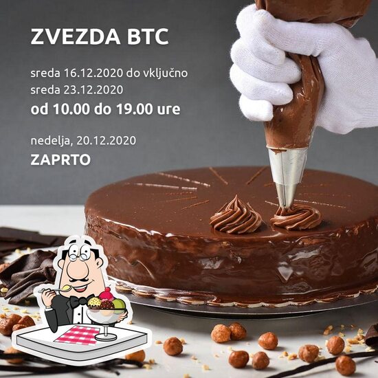 Menu at Kavarna Zvezda cafe, Ljubljana, Wolfova ulica 14